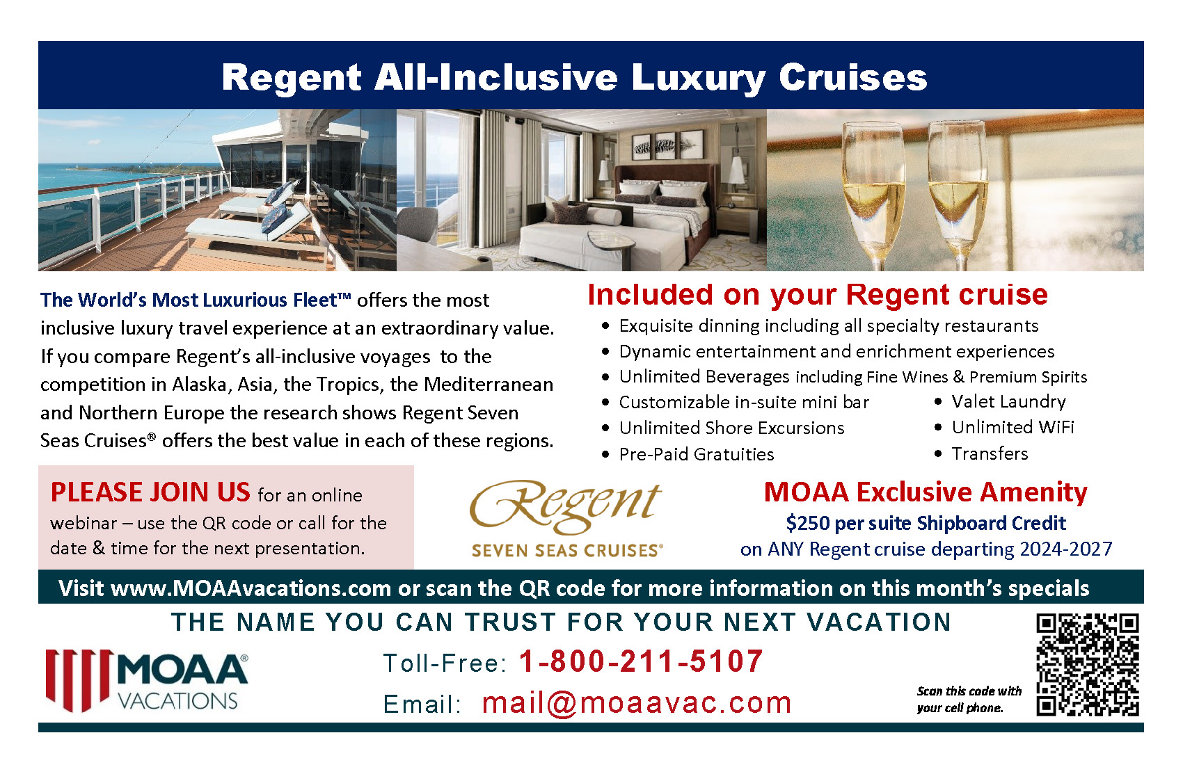 MOAA Vacations – Nassau County Chapter Military Officers Association of America